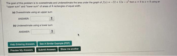 Solved The goal of this problem is to overestimate and | Chegg.com