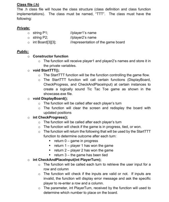 Solved A structured C++ program is required to create a "Tic | Chegg.com