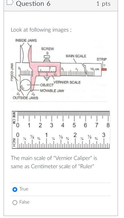 Solved Look at following images; The main scale of "Vernier | Chegg.com