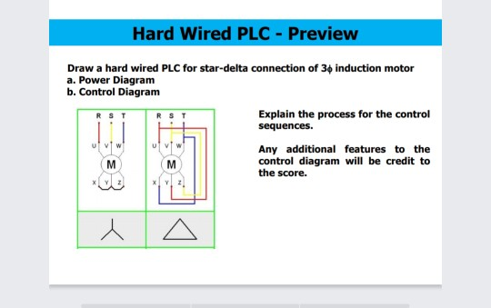 Solved Hard Wired PLC - Preview Draw a hard wired PLC for | Chegg.com