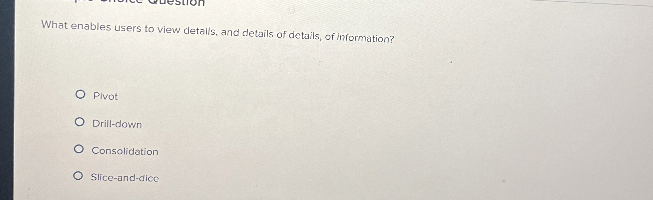 Solved What enables users to view details, and details of | Chegg.com
