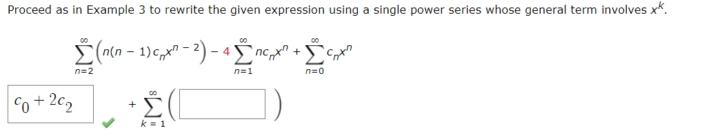 Solved Proceed as in Example 3 ﻿to rewrite the given | Chegg.com