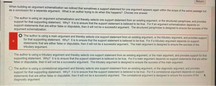 Return When building an argument schematization we | Chegg.com