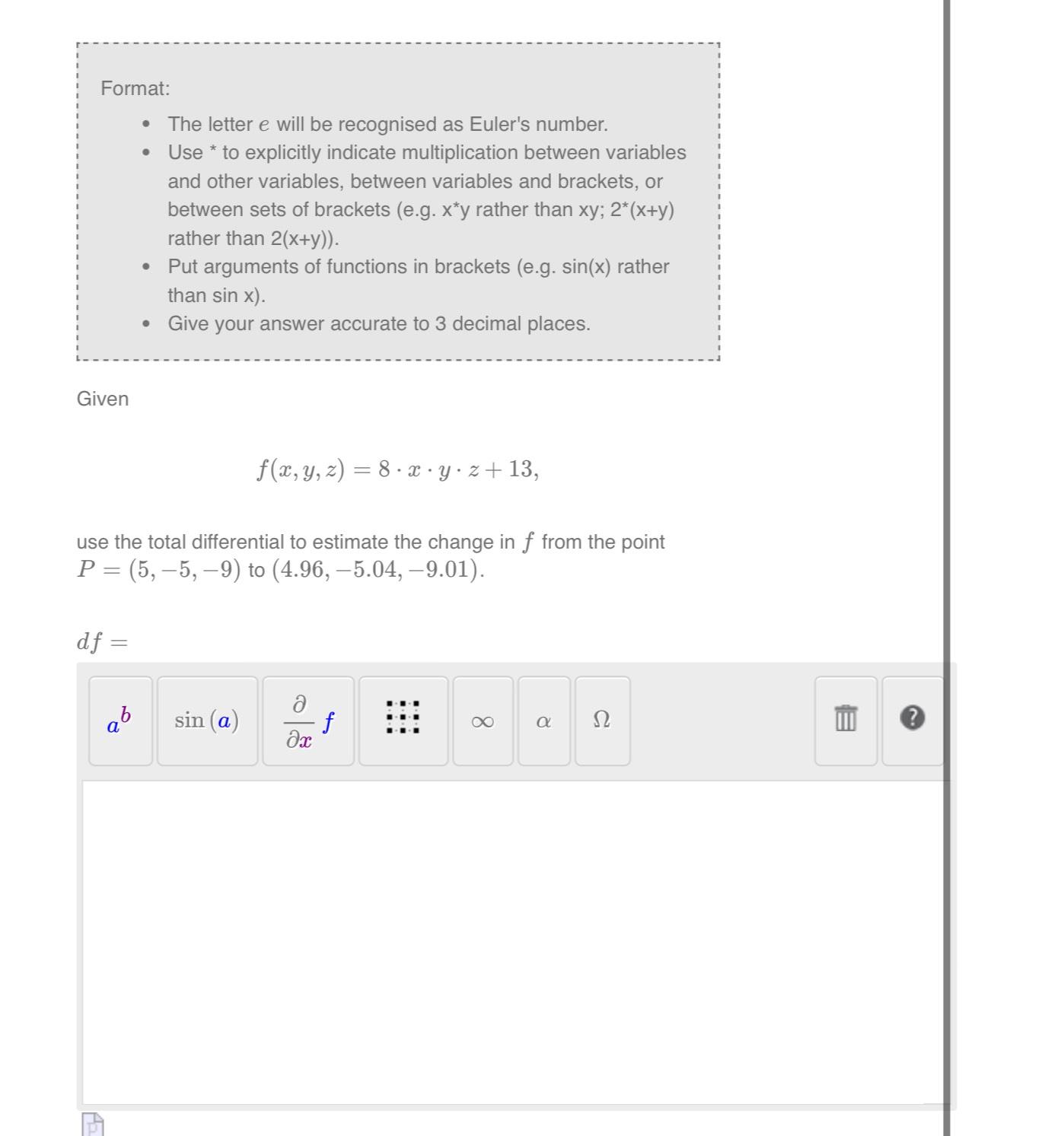 Solved Format:The letter e ﻿will be recognised as Euler's | Chegg.com