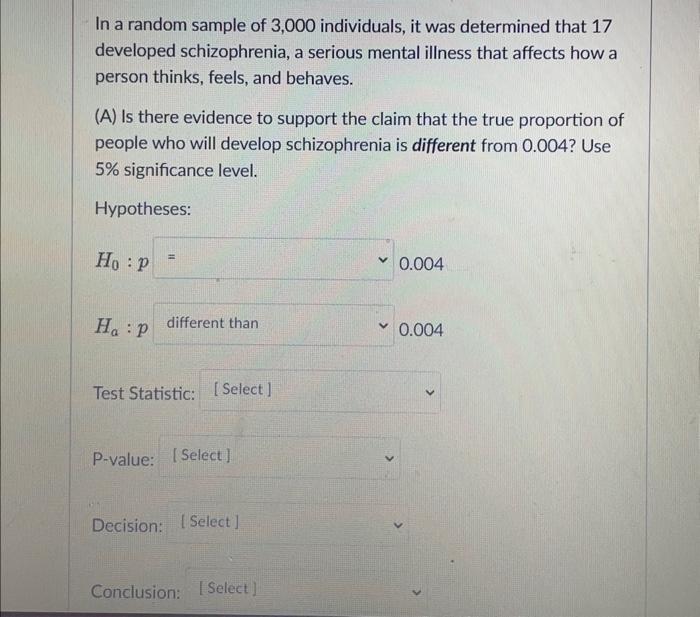 Solved In a random sample of 3,000 individuals, it was | Chegg.com