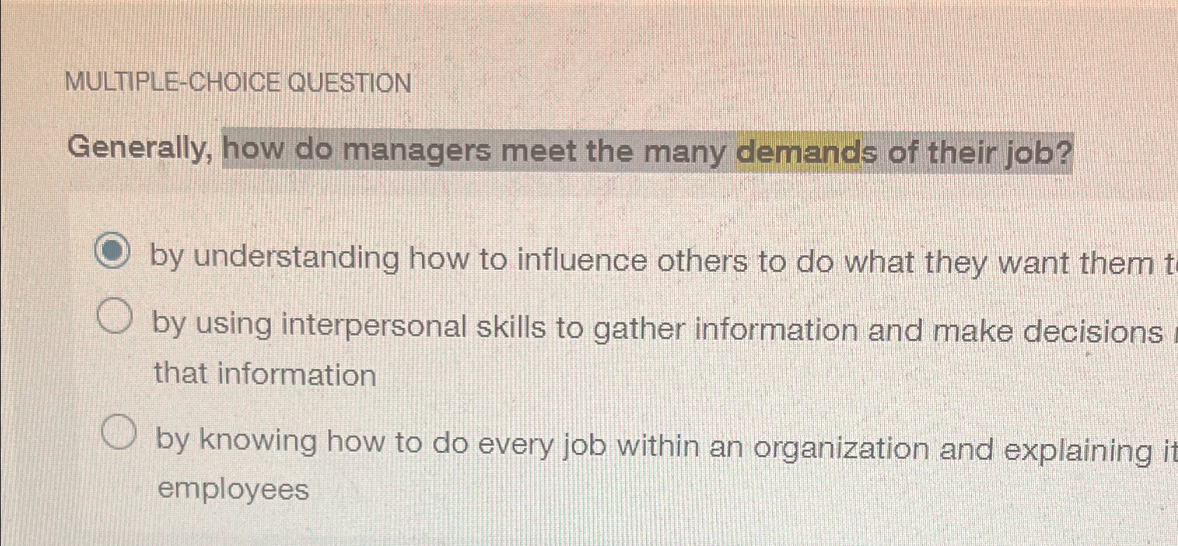 Solved MULTIPLE-CHOICE QUESTIONGenerally, how do managers | Chegg.com