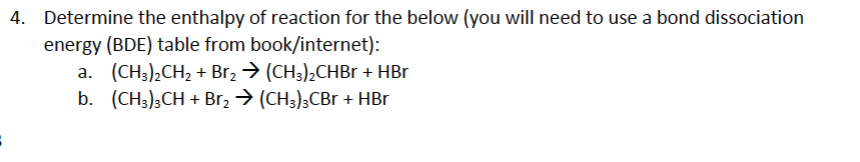 Solved Determine the enthalpy of reaction for the below (you | Chegg.com