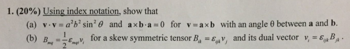 Solved Using Index Notation Show 0002