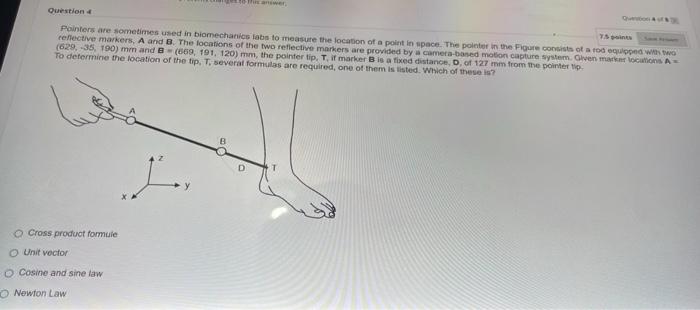 Solved Cross product formuie Unit vector Cosine and sine law | Chegg.com