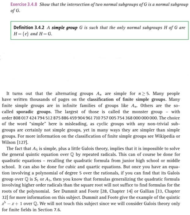 Solved Exercise 3.4.8 Show that the intersection of two | Chegg.com