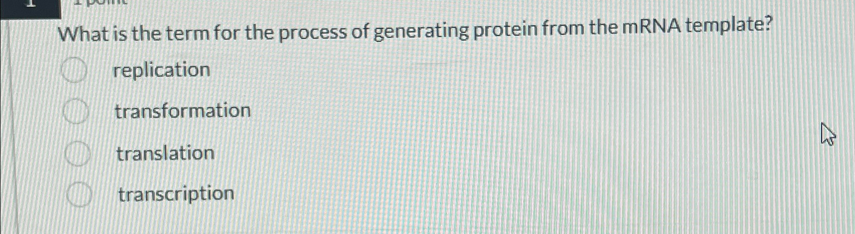 Solved What is the term for the process of generating | Chegg.com