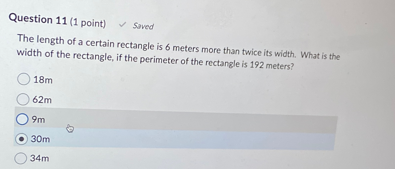 Solved Question 11 (1 ﻿point) ﻿SavedThe length of a certain | Chegg.com