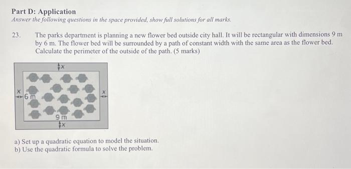 Solved Part D: Application Answer the following questions in | Chegg.com
