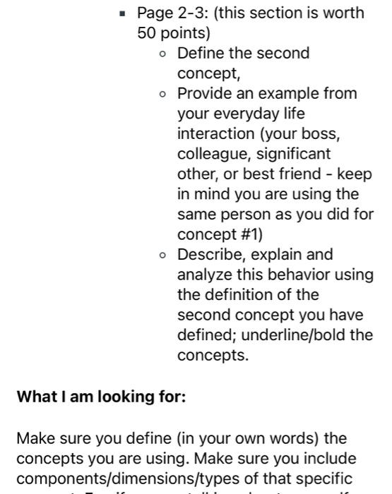 Pick a person that you have regular contact with | Chegg.com