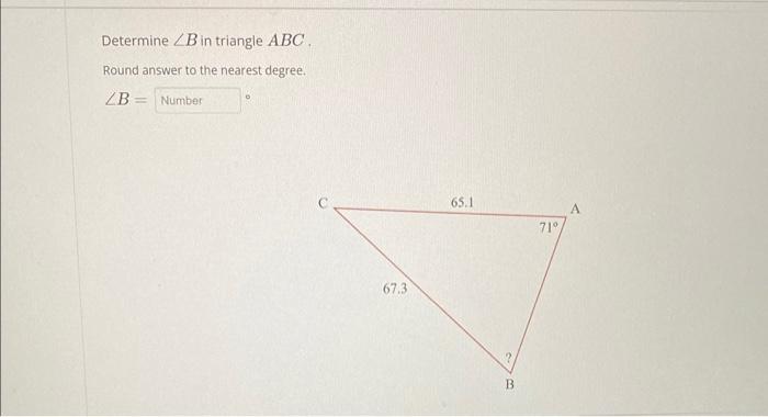 Solved Determine the value of b in ABC. Round answer to one | Chegg.com