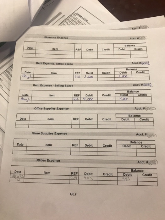 Solved 1-)General Journal Worksheet - complete and tied | Chegg.com