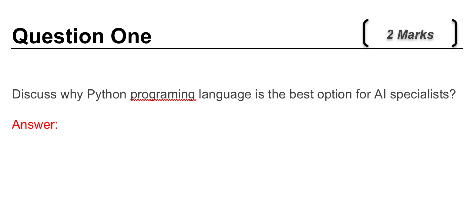 Solved Discuss why Python programing language is the best | Chegg.com
