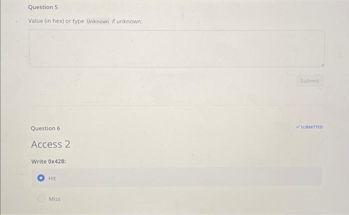 Solved You are given the following cache: Memory addresses | Chegg.com