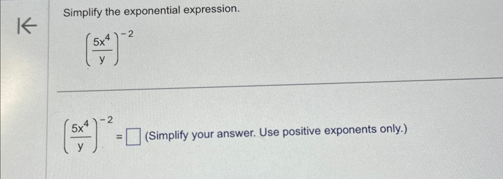 Solved Simplify the exponential | Chegg.com