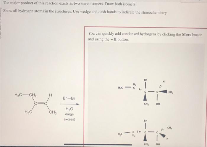 Solved The major product of this reaction exists as two | Chegg.com
