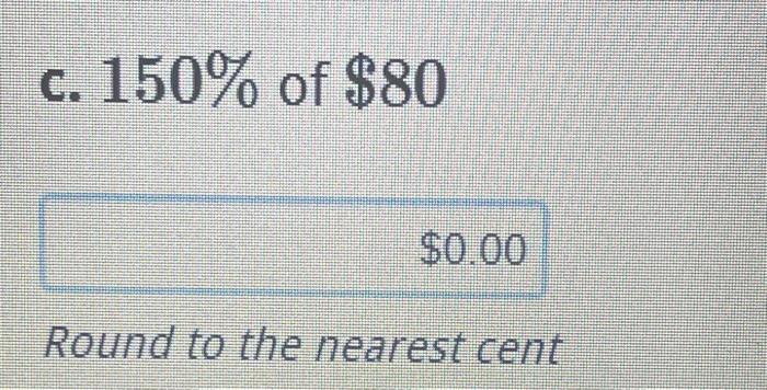 Solved c. 150% of $80 | Chegg.com