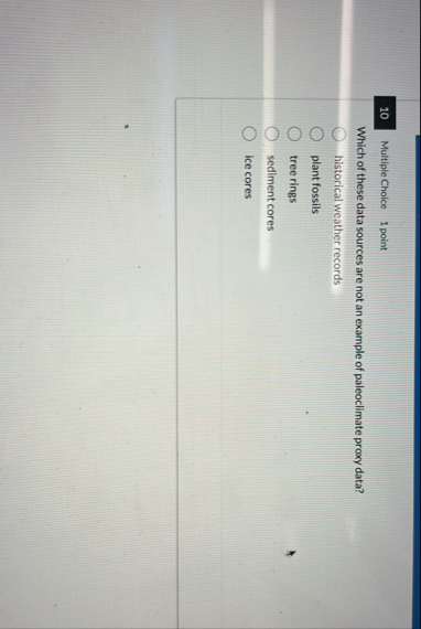 Solved 10Multiple Choice1 ﻿pointWhich of these data sources | Chegg.com