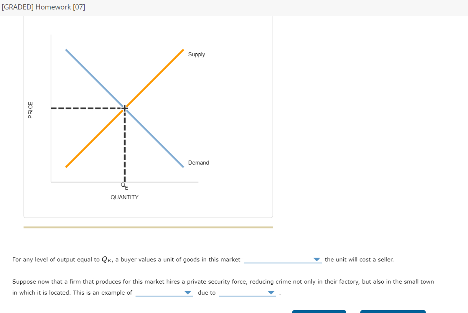 Solved [GRADED] ﻿Homework [07]For any level of output equal | Chegg.com