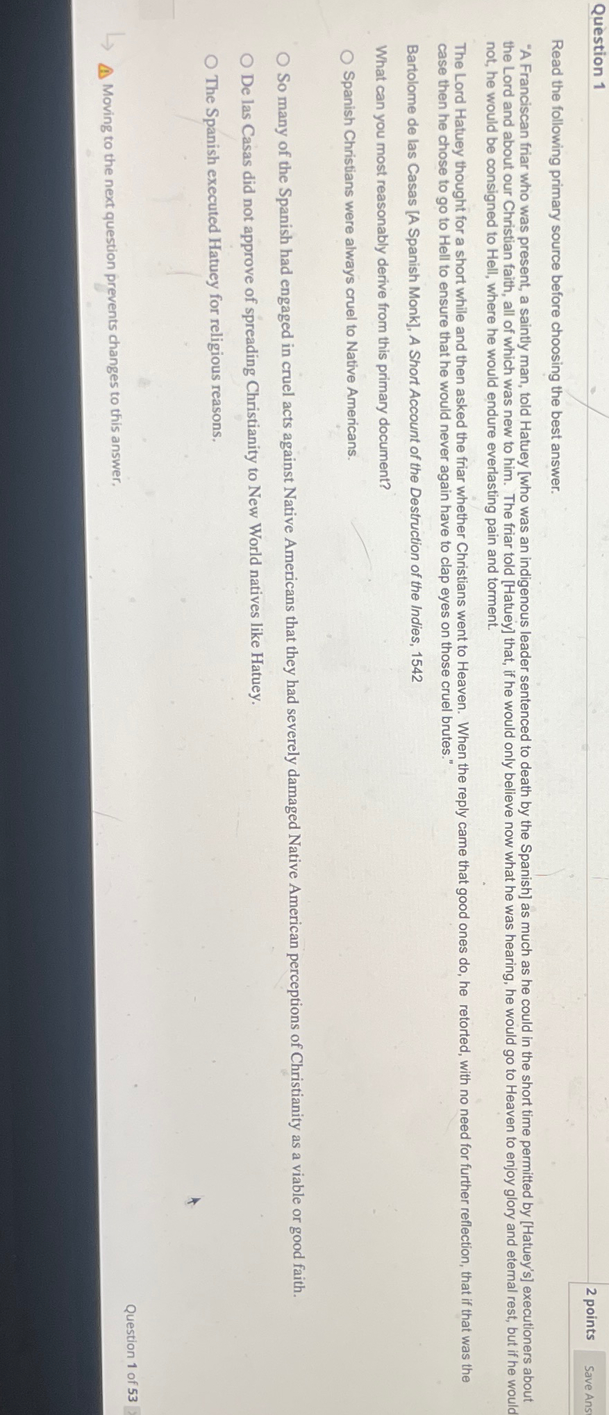 Solved Question 12 ﻿pointsRead the following primary source | Chegg.com