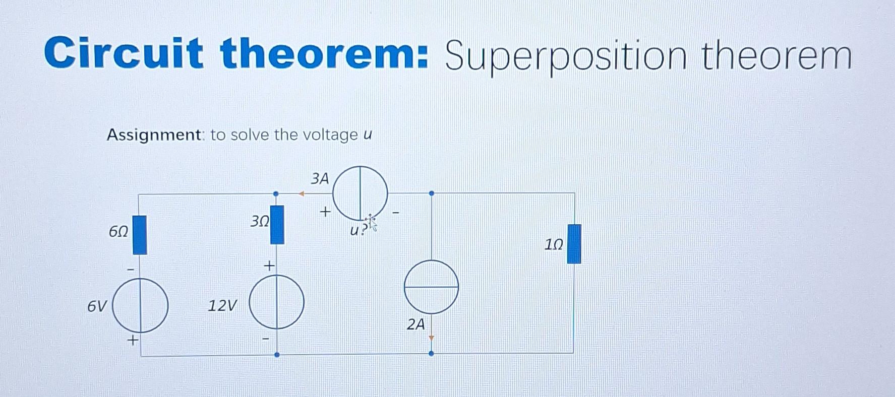 Solved Circuit Theorem Superposition Theorem