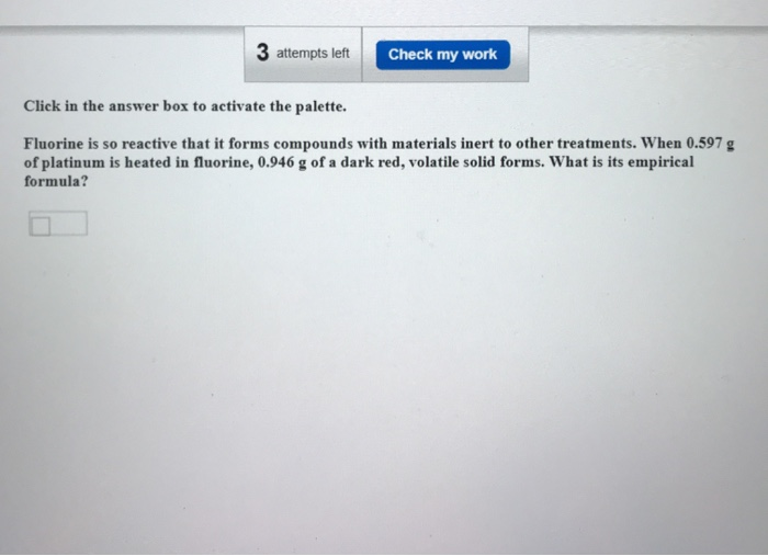 Solved 3 attempts left Check my work Click in the answer box | Chegg.com