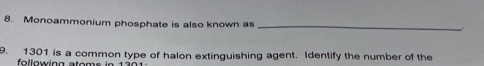Solved Monoammonium phosphate is also known as1301 ﻿is a | Chegg.com