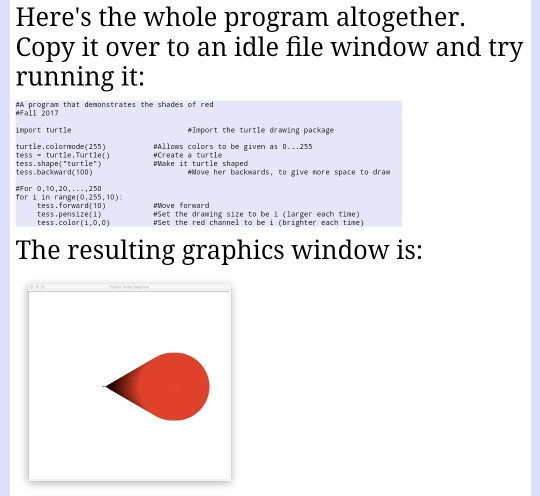 Modify the program from Lab 3 to show the shades of | Chegg.com