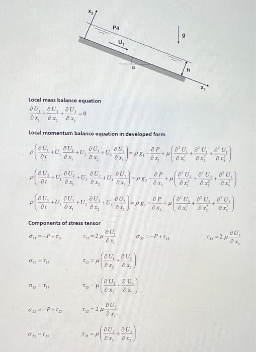 Solved Exercise 2: STATIONARY LAMINAR FLOW OF A NEWTONIAN | Chegg.com