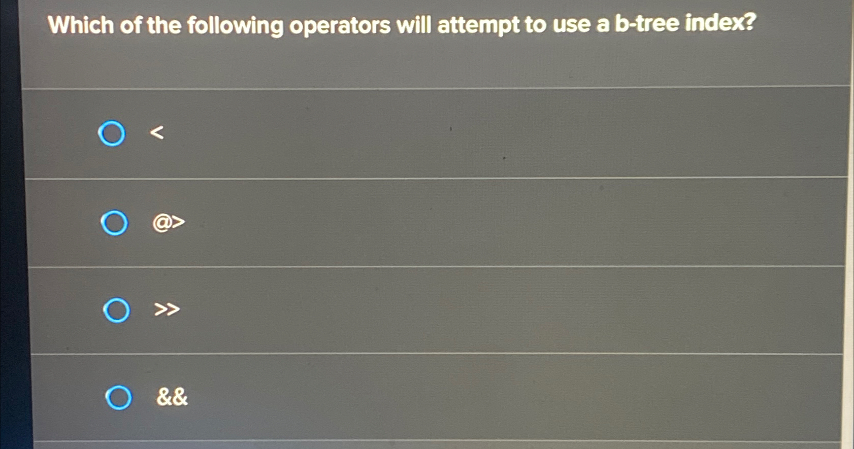 Solved Which of the following operators will attempt to use | Chegg.com