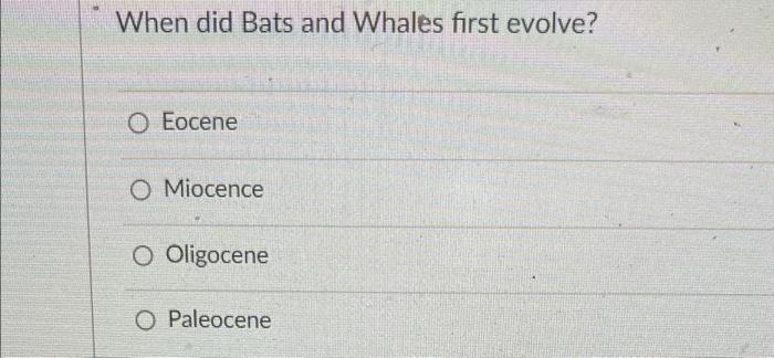 Solved Which marsupial shows parallel evolution with the | Chegg.com