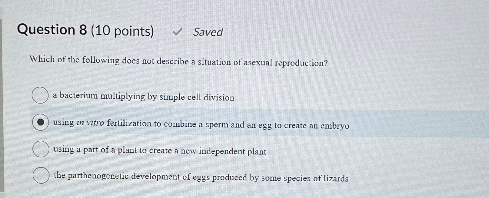 Solved Question 8 (10 points) SavedWhich of the following | Chegg.com Solved Question 8 (10 points) SavedWhich of the following | Chegg.com