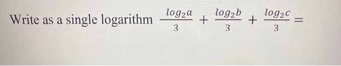 Solved log2b Write as a single logarithm logza 3 + + log2 3 | Chegg.com