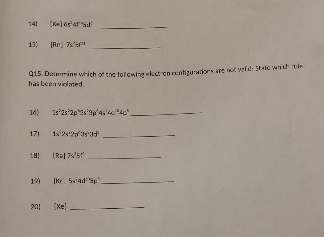 Solved 2) iron 3) bromine 4) barium 5) neptunium Q13. In the | Chegg.com
