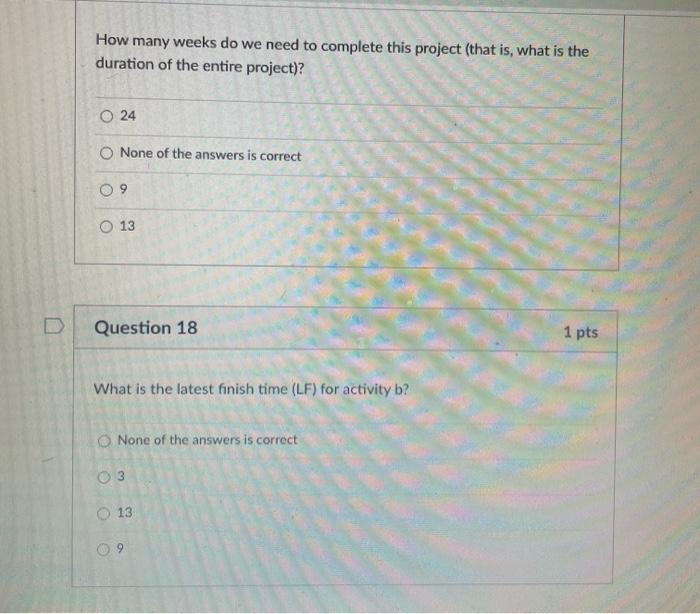 Solved Answer questions 17-19 based on the following | Chegg.com