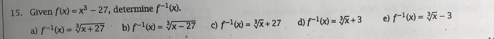 Solved Given f(x)=x3-27, determine | Chegg.com Solved Given f(x)=x3-27, determine | Chegg.com