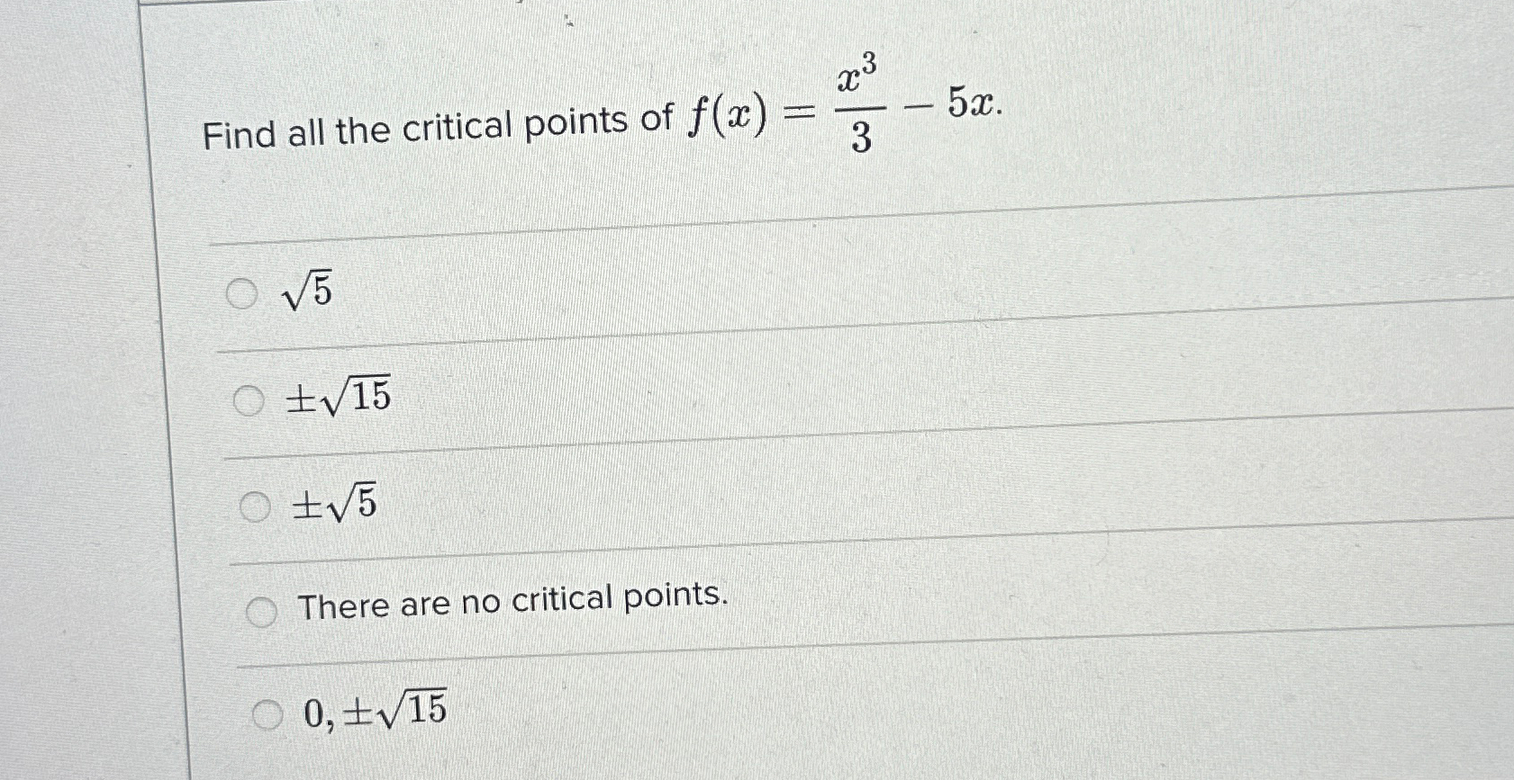 Solved Find all the critical points of | Chegg.com