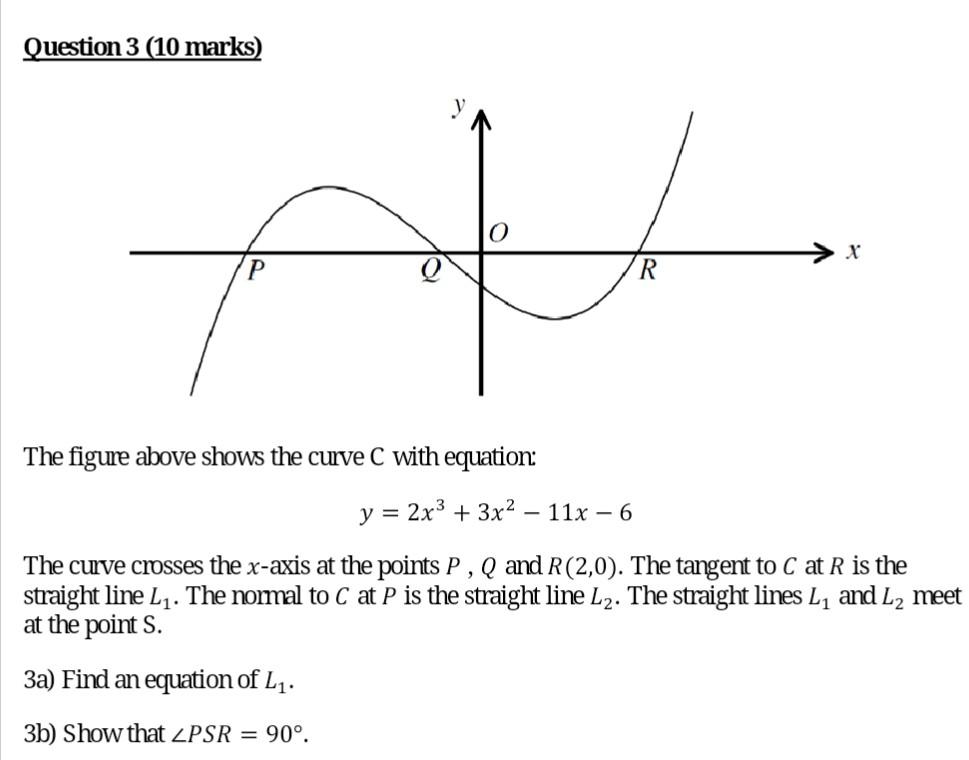 Solved Question 3 (10 marks) The figure above shows the | Chegg.com