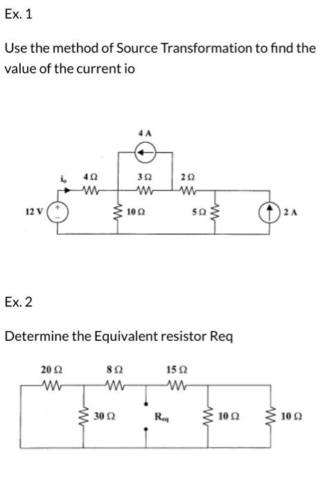 Solved Use the method of Source Transformation to find the | Chegg.com