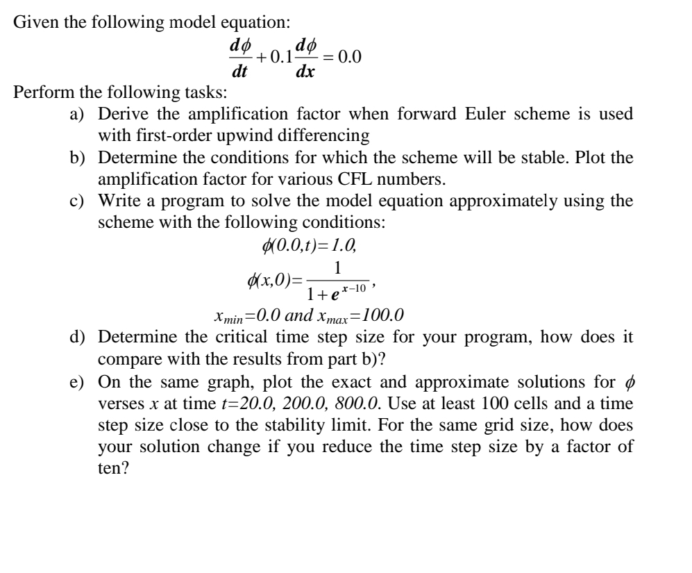 Solved Solve all the partsGiven the following model | Chegg.com