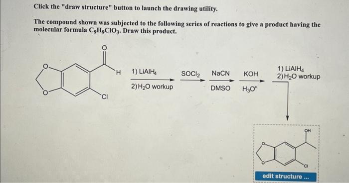 Solved Click the "draw structure" button to launch the | Chegg.com