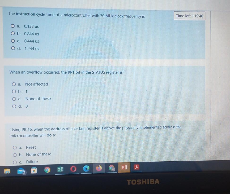 Solved The instruction cycle time of a microcontroller with | Chegg.com