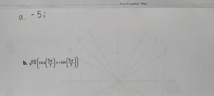 Solved 10. Compute the modulus and argument of each complex | Chegg.com