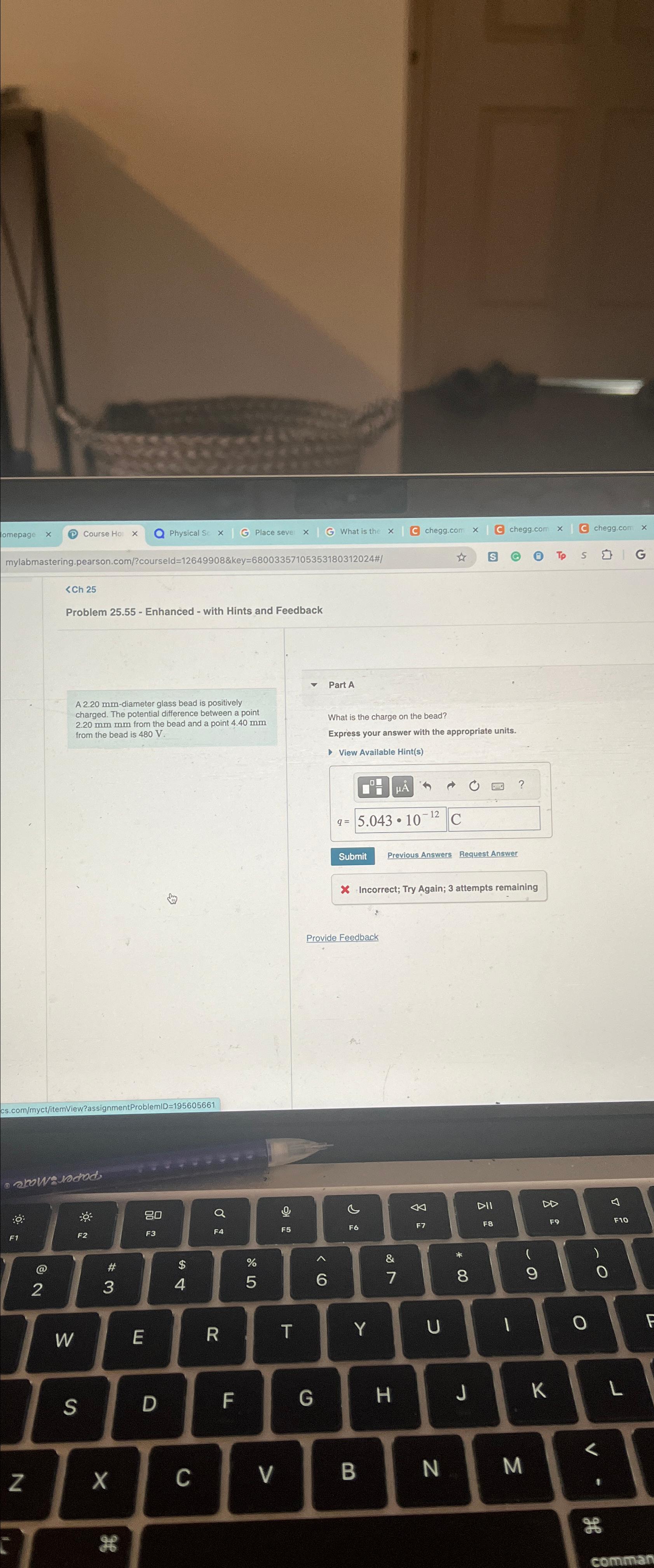 Solved Problem 25.55 - ﻿Enhanced - ﻿with Hints and FeedbackA | Chegg.com