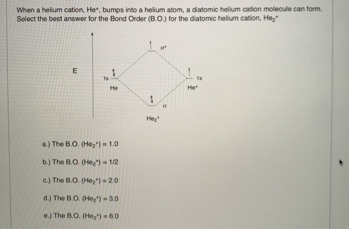 Solved When a helium cation, Het, bumps into a helium atom, | Chegg.com