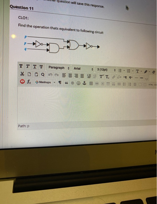 Solved question will save this response. Question 11 CLO1: | Chegg.com